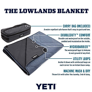 YETI Lowlands Blanket, Multi-Use Blanket with Travel Bag, Alpine Yellow