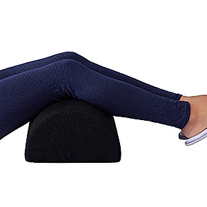 Foot Rest Cushion to Relieve Knee Pain, Tired, Aching & Sore Feet. Reduce Deep Vein Thrombosis. Ideal for Office and Home. High Quality Anti Slip Cover.