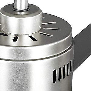 Hubbell Lighting Dual Mount Ceiling Fan 72 in. Indoor/Outdoor Nickel Wall Control