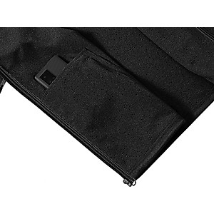 MoFiz Men's Tracksuits Full Zip Track Suits For men Solid Jogger Sets Windbreakers Jacket Track Pants 2 Piece Sets With 5 Pockets Classic Black L