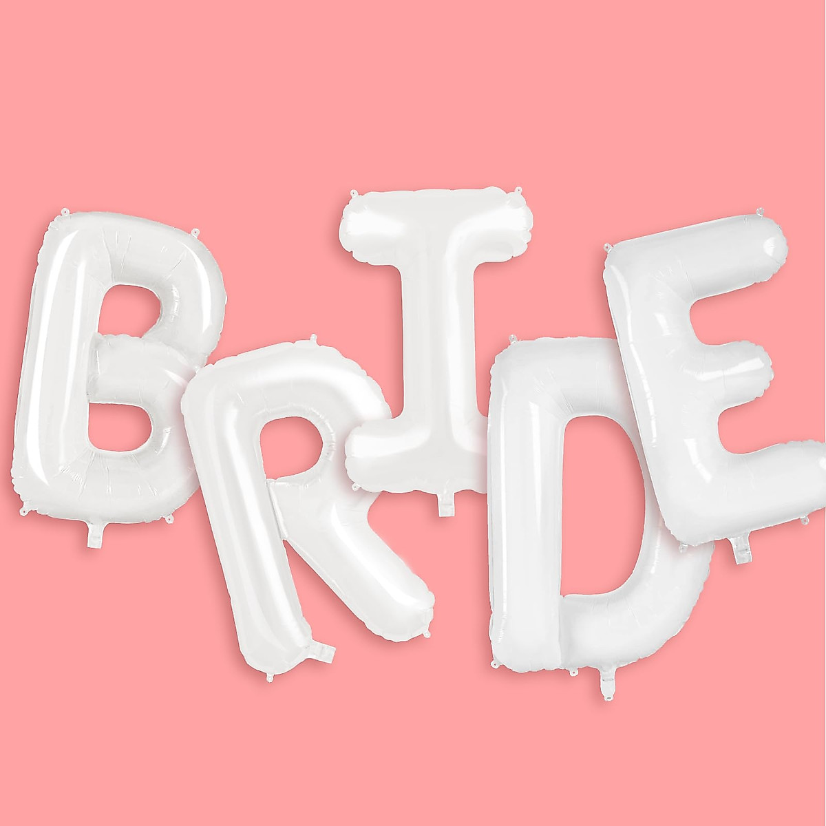 MEYSIMOON 40 inch BRIDE Balloons for Bachelorette Party Decorations White Large Bride Balloon for Bride to Be,Wedding Party,Bridal Shower Party Decor