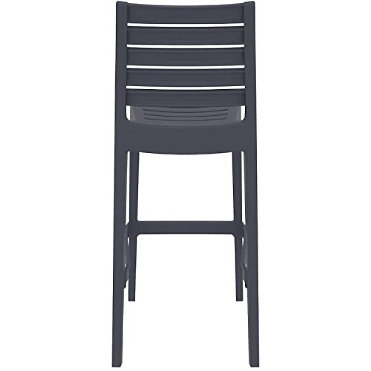 Compamia Ares 29.5" Outdoor Bar Stool in Dark Gray (Set of 2)