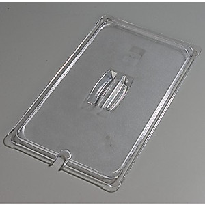 Carlisle FoodService Products 10211U07 StorPlus Full Size Polycarbonate Universal Handled Notched Food Pan Lid, Clear