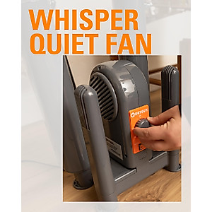 DryGuy Force Dry DX - Boot, Shoe, Garment & Gear Dryer - Convection Heating with Quiet Forced-Air Central Blower - 4 Drying Ports w/2 Extensions - Dries in 1-3 Hours - Heat/No Heat Switch & 3-Hr Timer