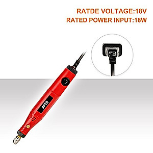 Electric Rotary Tool Kit, SPTA Mini Electric Grinder Set Mini Handle Electric Drill Grinding Engraving Pen Milling Trimming Polishing Drilling Cutting Engraving Tool 33Pcs Kit