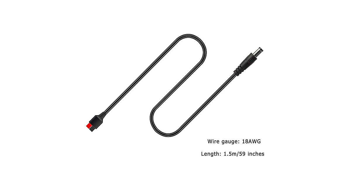 Flashfish DC5521(5.5mm x 2.1mm) to Anderson Connector Adapter Cable ...