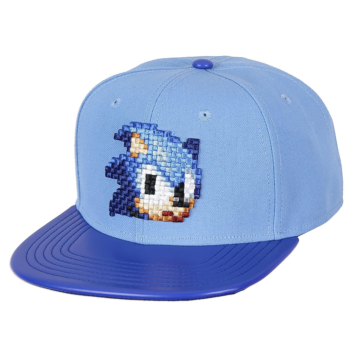 Sonic The Hedgehog 8-Bit Pixel Sonic Speed Snapback Hat Blue