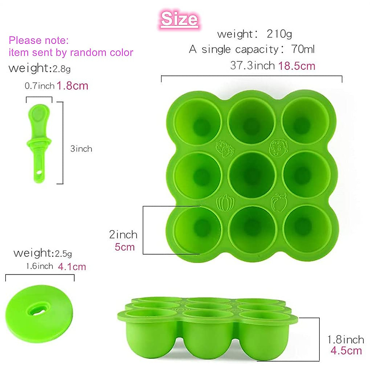 KeepingcooX Silicone Egg Bites Molds with Lid for Instant Pot Accessories with Non-Stick Popsicle Ice Pop Maker including 9 Reusable Plastic Sticks, fit for 6/8 Quart Pressure Cooker