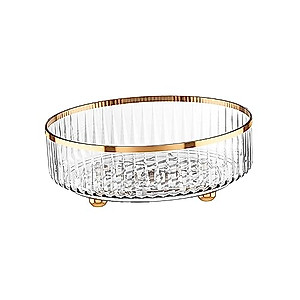 Baoblaze Lazy Susans Turntable Turntable Cabinet Organizer Multifunctional Non Skid Rotatable Spice Rack Rotating Tray for Fridge Pantry Kitchen