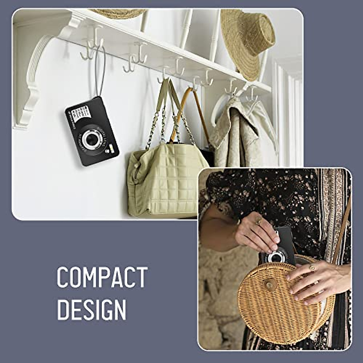 Digital Camera, Kids Camera for Teens Boys and Girls, 48MP 2.7K Digital Camera with 16X Digital Zoom, 32 GB SD Card and 2 Batteries Included (Black)