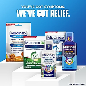 Mucinex 12 Hour Maximum Strength 1200 mg Guaifenesin Extended-Release Tablets for Excess Mucus Relief, Expectorant Aids Excess Mucus Removal, Chest Congestion Relief, 14 Tablets