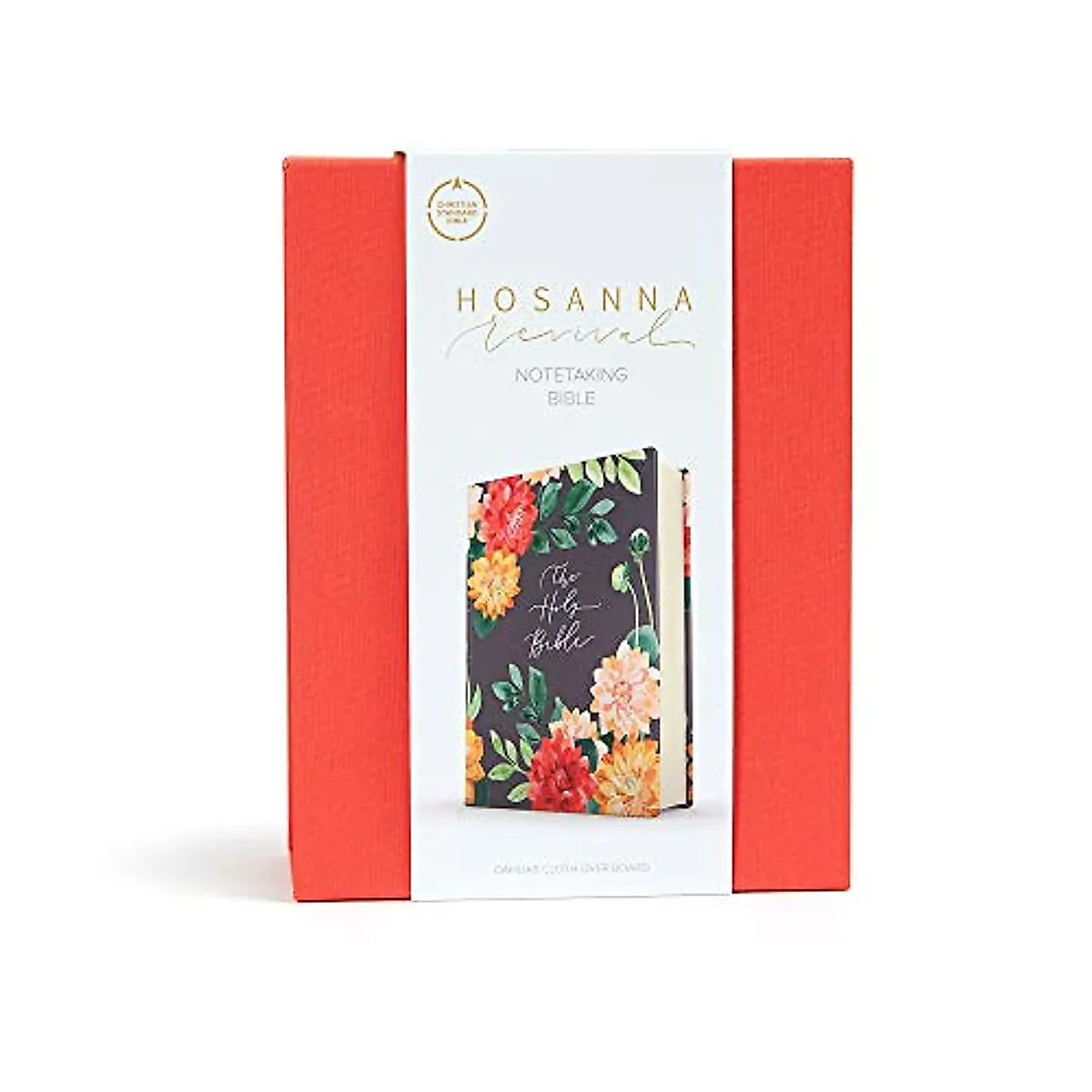 CSB Notetaking Bible, Hosanna Revival Edition, Dahlias Cloth Over Board, Black Letter, Single-Column, Journaling Space, Reading Plan, Easy-to-Read Bible Serif Type
