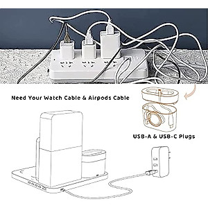Wireless Charging Station, 3 in 1 Charging Station, Alarm Clock with Wireless Charger, Night Light, iPhone 12/13/14 Pro/13 Mini/13 Pro Max/12 pro, AirPods (Adapter Included)