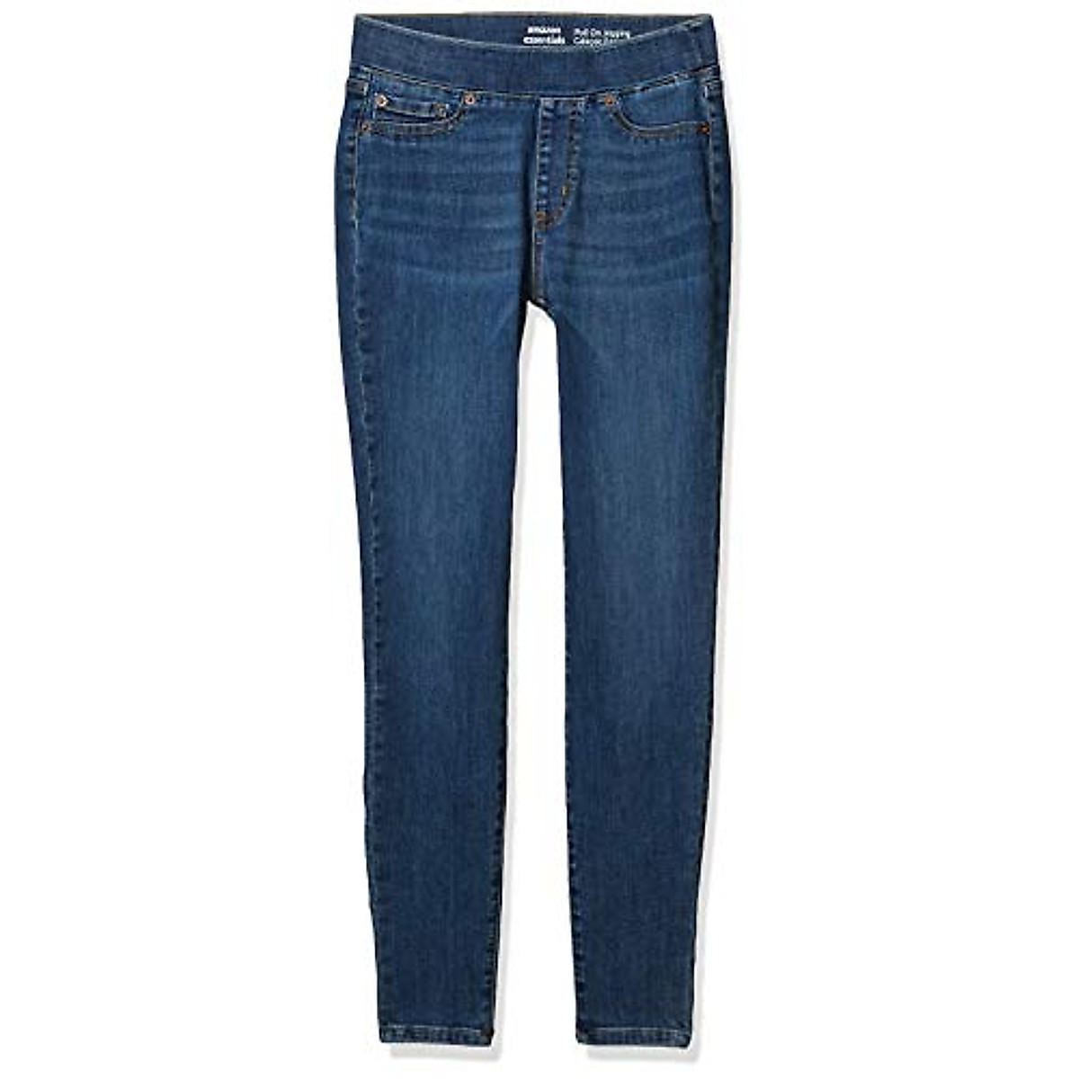 Amazon Essentials Women's Mid-Rise Stretch Pull-On Jegging (Available in Plus Size), Medium Wash, 10