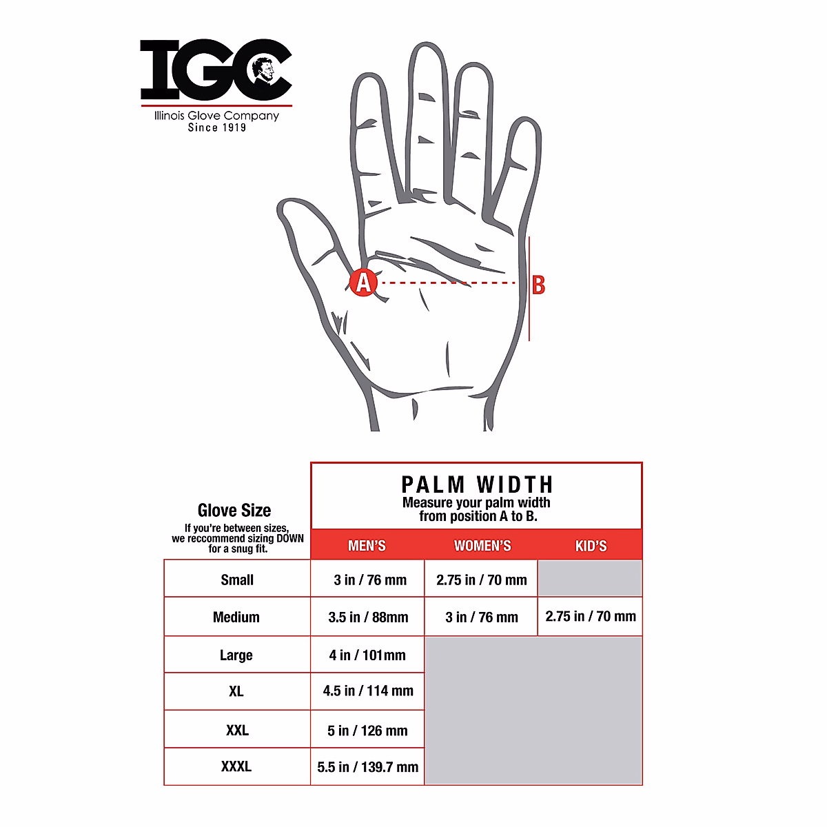 Illinois Glove Company Fingerless Ragg Wool Gloves Made in the USA Style 351 (Small)