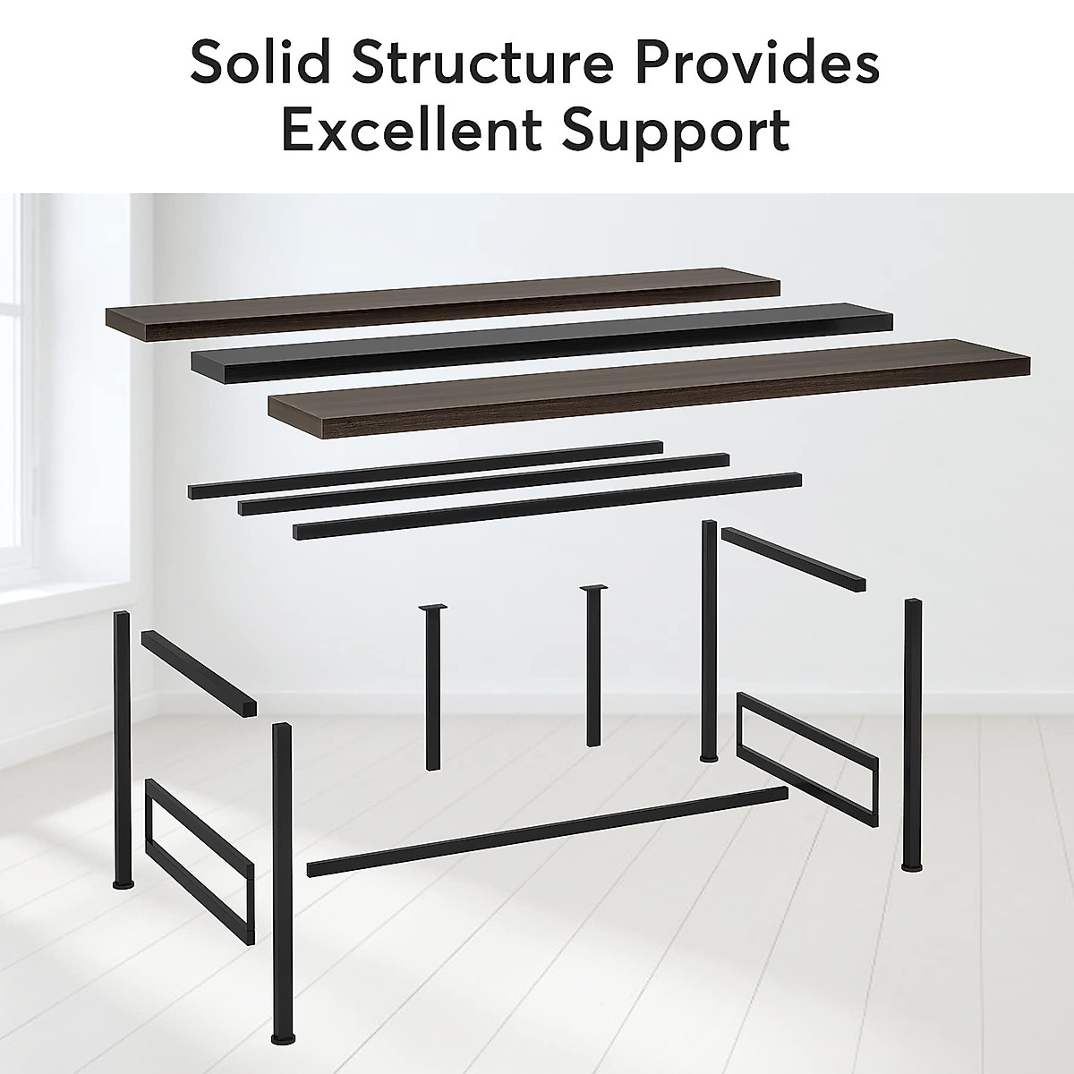 Tribesigns 6FT Conference Table, Rectangular Meeting Table, 70.86L * 31.49 W inches Seminar Table, Large Computer Desk for Office, Boardroom Desk