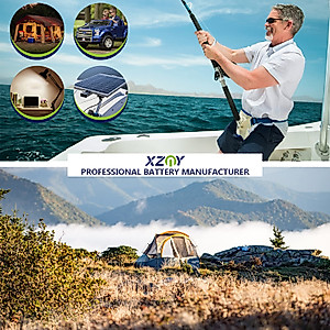 XZNY 12V 10Ah LiFePO4 Battery, 4000+ Cycles 12 Volt 10Ah Lithium Battery Built-in 10A BMS, 12V Battery Perfect for UPS Battery Backup, Replacement SLA, Ham Radio, Deer Feeder, Lighting, Solar Projects