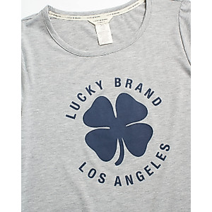 Lucky Brand Women's Pants Set, 3 Piece T-Shirt, Tank, Top, and Joggers, Casual Everyday Loungewear for Women (S-XL), Size Medium, Heather Grey