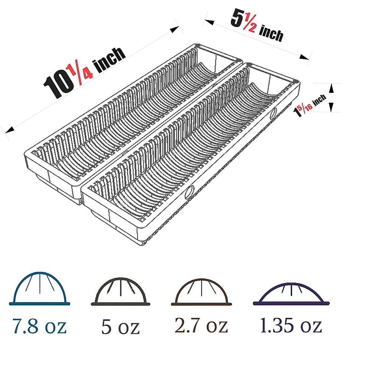 MAULEHUA Coffee Pod Drawer Organizer for Nespresso Vertuo Capsule,Coffee Capsule Storage Tray,Magnetic Connect Black-2Pack (2)