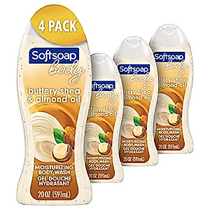 Softsoap Softsoap moisturizing body wash, shea and almond oil - 20 fluid ounce (4 pack), 20 Ounce