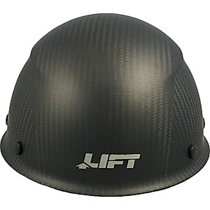 DAX Actual Carbon Fiber Cap Style Hard Hat - Matte Black