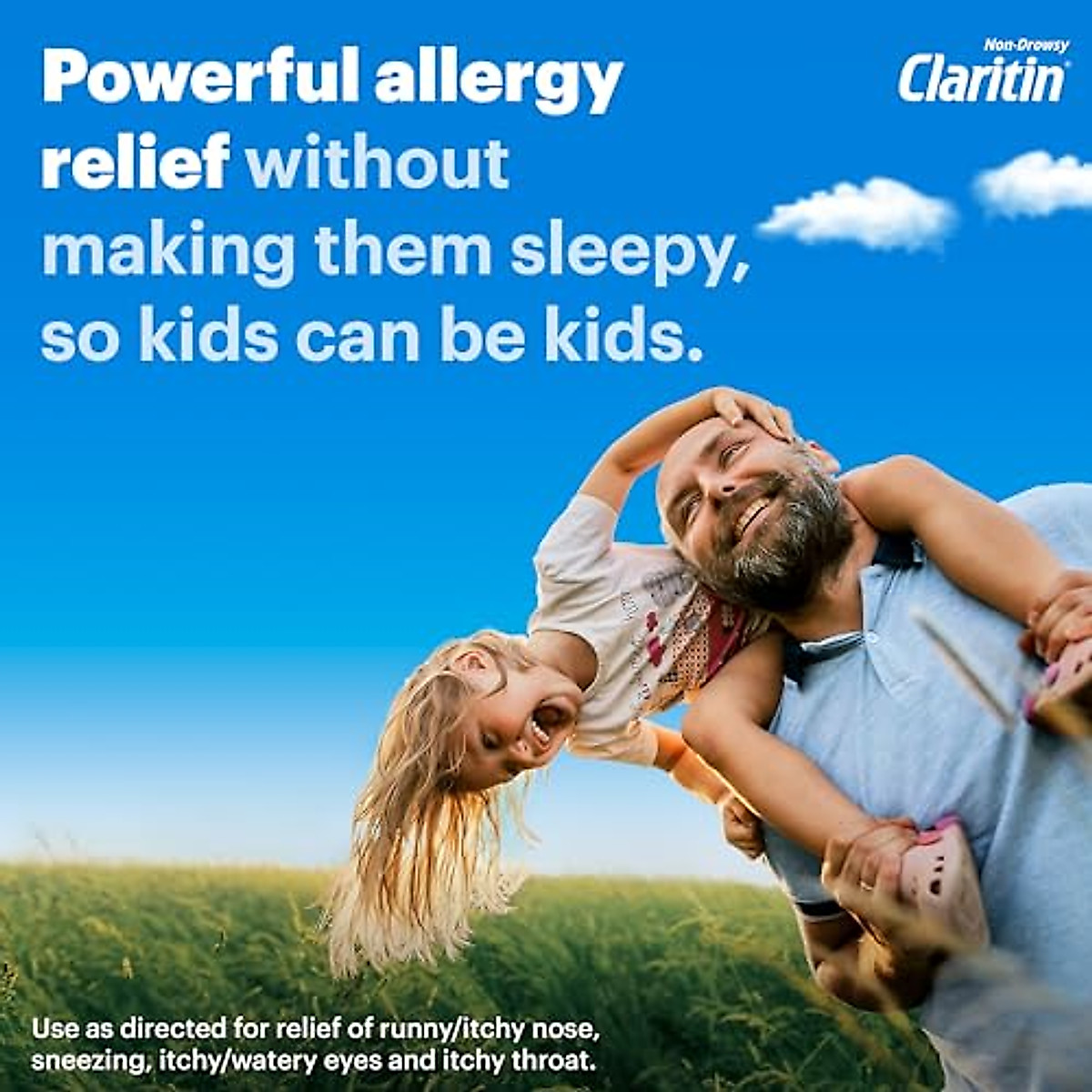 Claritin Children's Chewables 24 Hour Allergy Relief, Non Drowsy Kids Allergy Medicine, Grape Antihistamine Chewable Tablets, For Children 2 Years and Older, 40 Count
