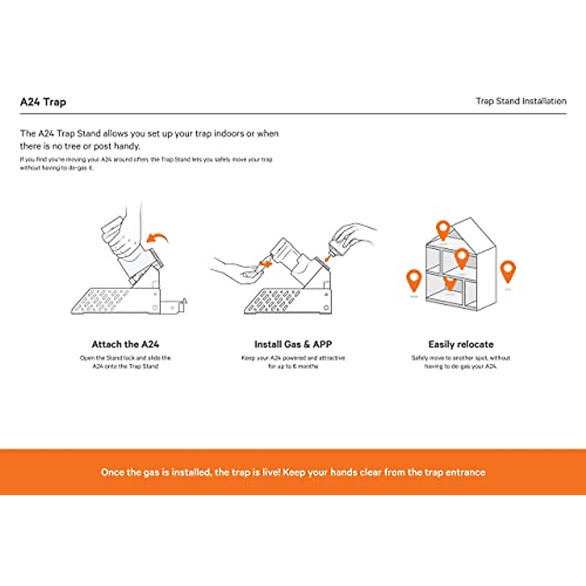 Goodnature Home Trapping Kit, A24 Humane Mouse Trap & Rat Trap with Portable Trap Stand, Automatic Paste Pump and CO2 Canister, Pet-Friendly Mouse & Rat Trap Without Digital Strike Counter