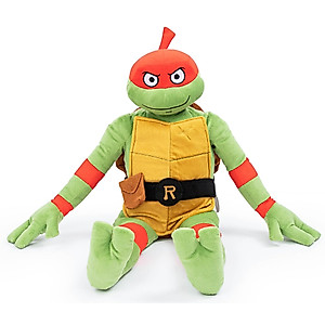 Nickelodeon Teenage Mutant Ninja Turtles Raphael Plush Pillow Buddy - Super Soft Stuffed Character Pillow - Polyester Microfiber, 26 Inches