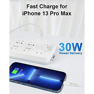 iPhone Charger Block 30W for iPhone 14 Pro Max, Deegotech GaN PD Fast Charger, Compact Mini USB-C Power Adapter for iPhone 14 iPhone14 Promax iPhone13 12 11, iPad Pro MacBook Air, for Galaxy S22