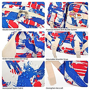 Hidds Laptop Backpacks 16 In School Bag College Backpack Anti Theft Travel Daypack Bags Bookbags for Teens Girls Women (Blue-1)