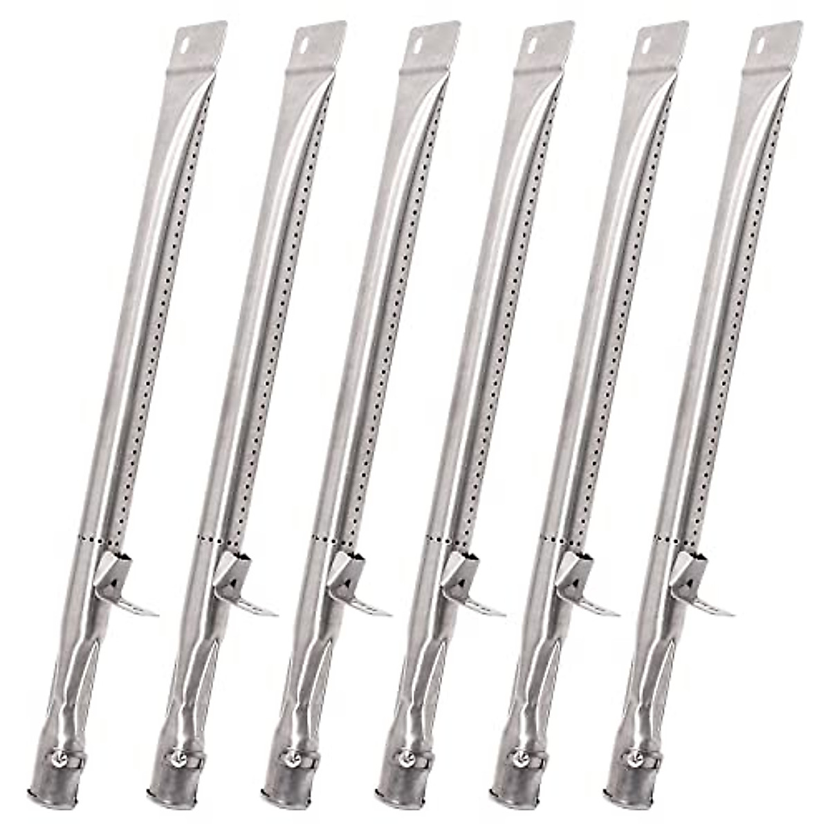 Adviace Grill Replacement Parts for Brinkmann 810-6680-S 810-4580-S 810-4580-SB 810-3751-F 810-3752-F 810-4580-F, Replacement Brinkmann 810-4580-S Burner Tubes 810-6680-S Gas Grill Burner, 6-Pack