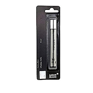 Mont Blanc Fineliner/Felt Tip Black Refill - Set of 2