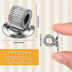 Fulmoon 24 Pcs Pen Holder Clips Manganese Steel Pen Holder Self Adhesive Pen Pencil Organizer with Adjustable Spring Loop for Refrigerator Whiteboard Erase Board Bulletin Map Home Office (Silver)