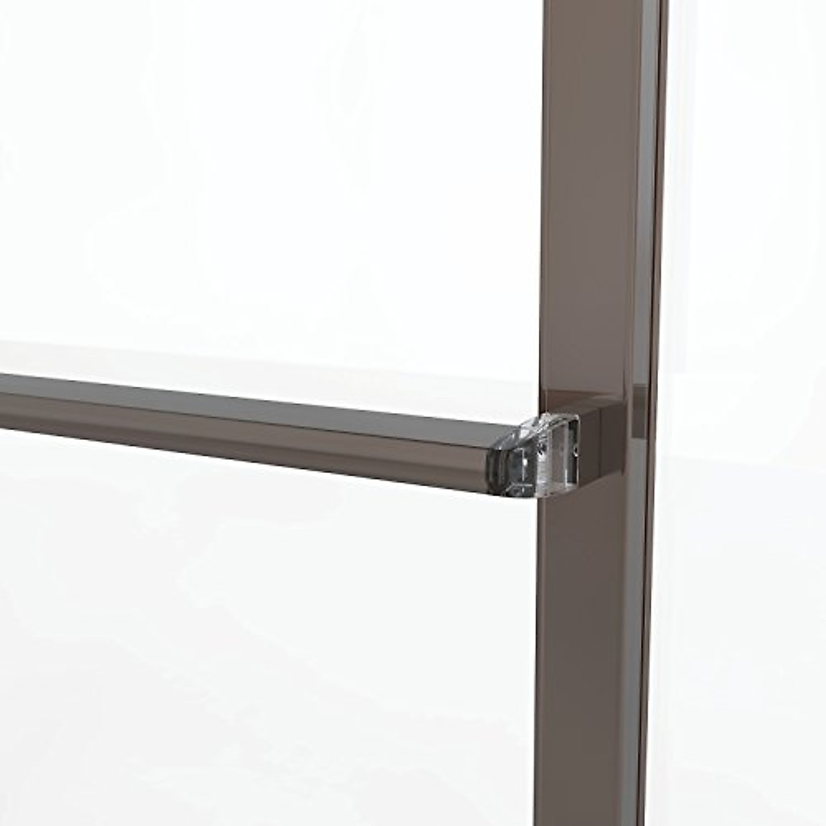 Basco Infinity Shower Door Framed Obscure Glass Sliding Door, Oil-Rubbed Bronze
