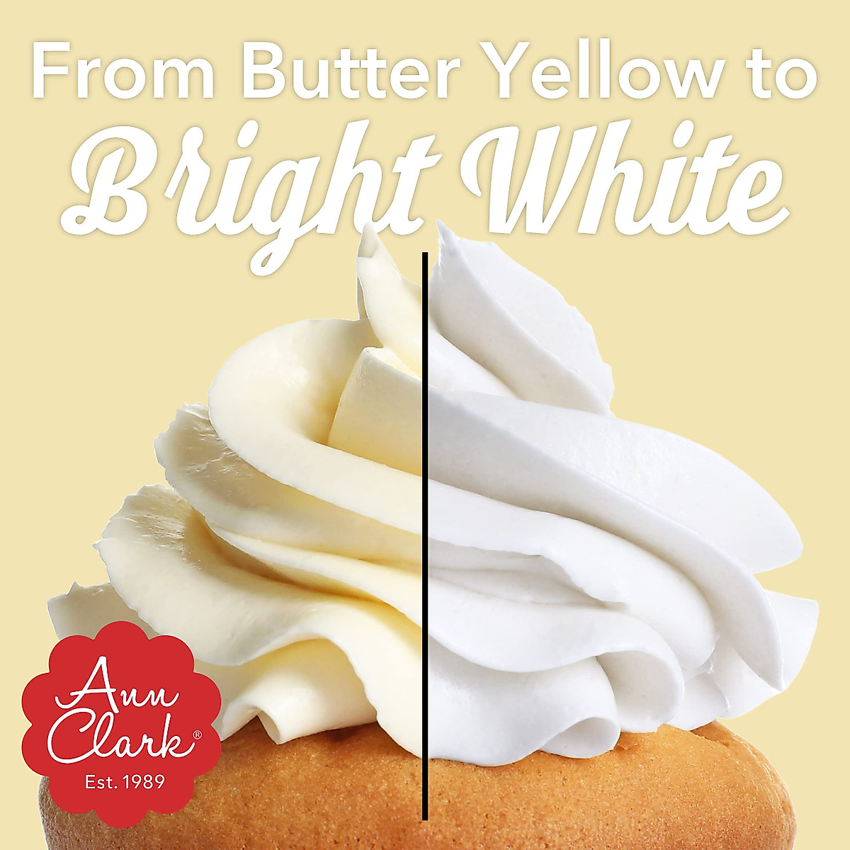 Ann Clark Bright White Food Coloring Gel Large 4.5 oz Professional Grade Made in USA