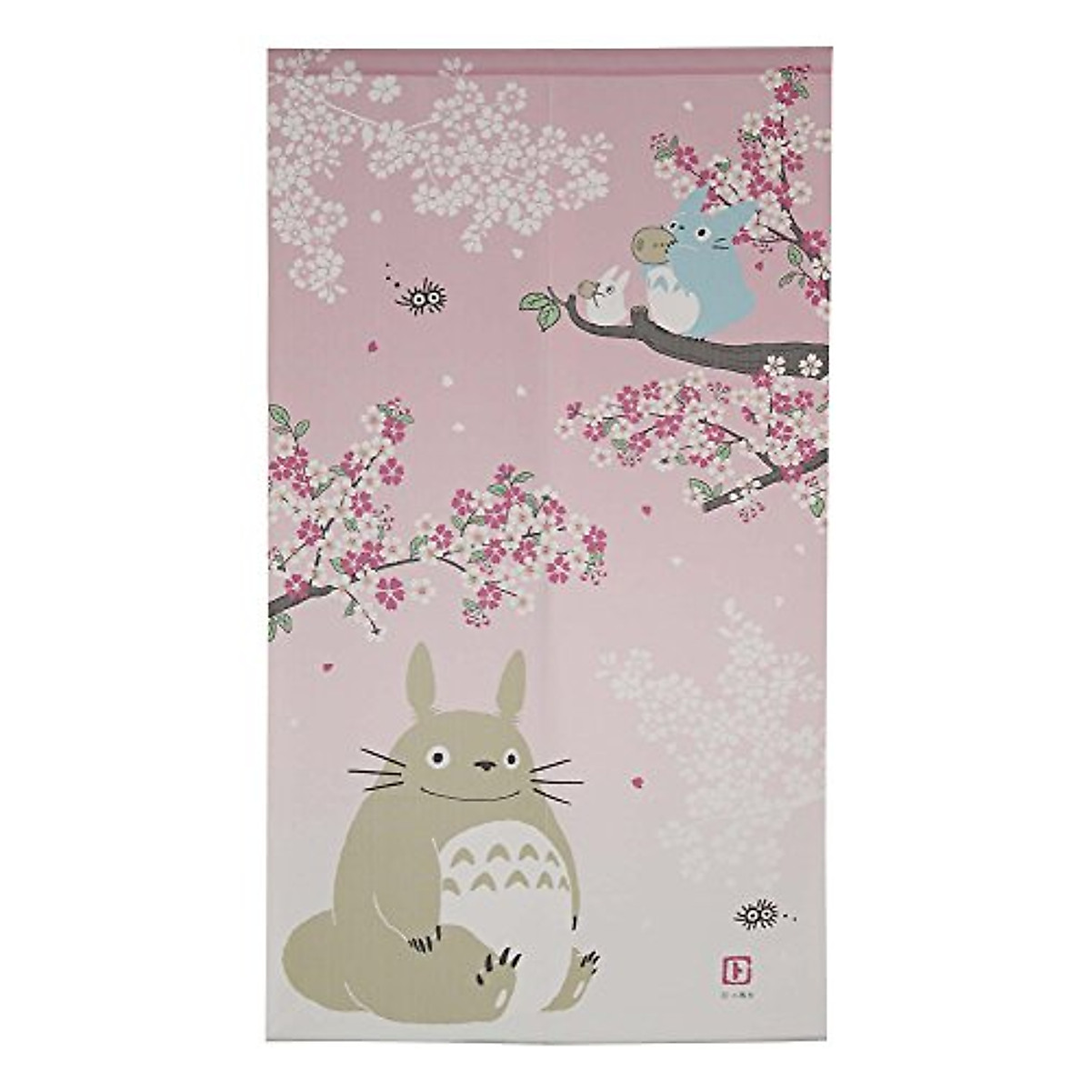 Studio Ghibuli Totoro Noren Curtain Tapestry Spring Dance of the Sakura, Hallway