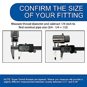 HoseKit Genuine Super Swivel –½-inch FXF Heavy Duty Hose Reel Swivel with Grease Zerk Fitting. Replacement Swivel for Home and Industrial Steel Hose Reel (#5024-Ni-AL 9SS8FP50XFP50-Ni-AL).