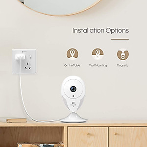 EZVIZ Indoor Wi-Fi Security Camera, Motion Detection Alert, Baby/Pet Monitoring, 111° Wide Angle, Two-Way Audio, Works with Alexa Google Home, 25ft Night Vision (CTQ2C-2 Pack WH)
