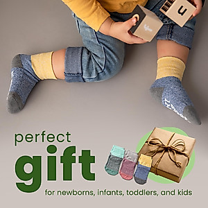 squid socks Unisex Cotton Socks | 0-6M, 6-12M, 12-24M, & 2T-3T | Grip Socks that Stay On | As Seen on Shark Tank | Chris