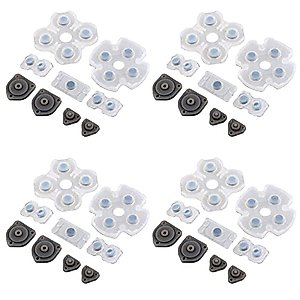 Onyehn 4 Set Silicone Conductive Rubber Pad Keypads for Sony Playstation 4 PS4 Controller for Dualshock 4 Buttons Repair Replacement Part