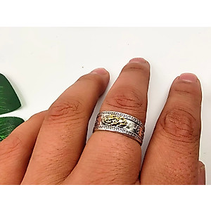 INENIMARTJ Feng Shui Pixiu Adjustable Ring, Vintage Pixiu Vajra Pestle Dragon Protection Wealth Feng Shui Rings for Men Women (Pixiu gold)