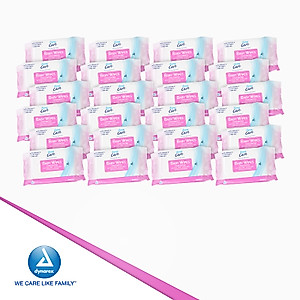 Dynarex Baby Wipes - Non-Alcohol Wipes for Babies with Lanolin & Aloe to Moisturize Skin - Resealable Soft Pack - Unscented - 5x7", 80 Wet Wipes per Pack, 24 per Case