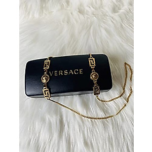 Versace Woman Sunglasses Havana Frame, Dark Brown Lenses, 59MM