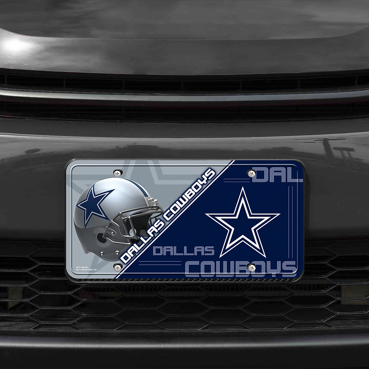 Rico Industries NFL Dallas Cowboys Unisex Dallas Cowboys License Plate Metaldallas Cowboys License Plate Metal, Team Color, One Size (6734513429)
