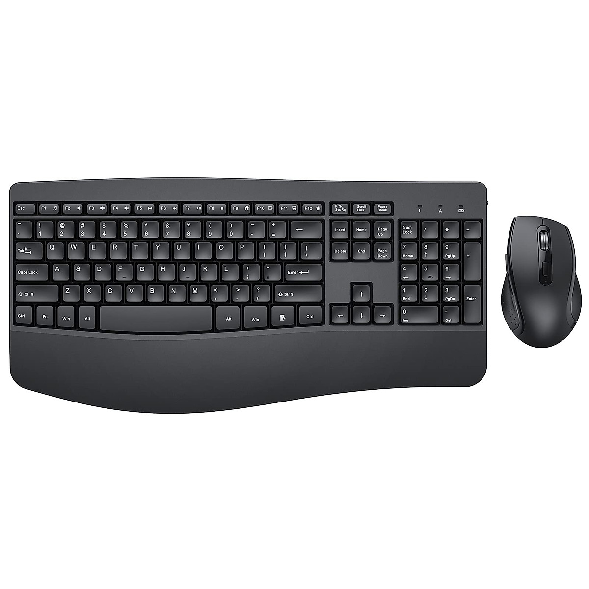 Wireless Keyboard and Mouse - Ergonomic Keyboard and Mouse Combo Full ...