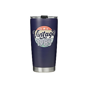 FROOBLEQUIRK 40 Years Old 20 Oz Tumbler – 40th Birthday Gift for Men, Women, Mom, Dad, Wife, Husband, Brother, Uncle, Funny 40-Year-Old Gift & Birthday Decoration