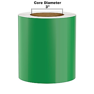 Premium Vinyl Label Tape for DuraLabel 9000 / Kodiak, LabelTac 9, VnM 8, SafetyPro 9G and Viscom ProMax 9, Green, 6" x 150'