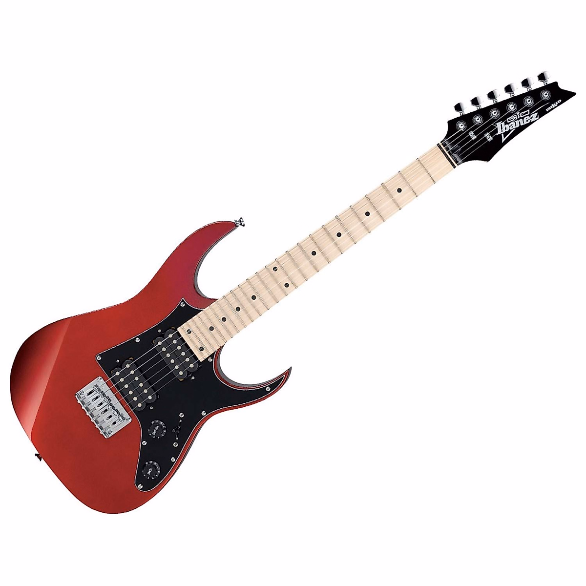 Ibanez GRGM 6 String Solid-Body Electric Guitar, Right, Candy Apple (GRGM21MCA)