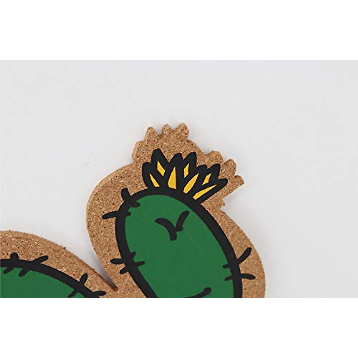 Pinboard Cactus Shaped Wall Decor - Cork Board with 6 Pushpins - Bulletin Board Display,School or Classroom Home Decor