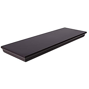 kieragrace Bristol Aston Floating Shelf – Espresso Brown, 24", Matte Finish